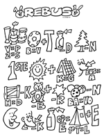 Rebus Hellofresh Oplossen Kleurplaat Kidspiration Woorden Vormen Sketch ...