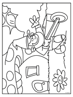 Kabouter aan het werk