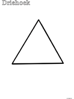 Peuter kleurplaat driehoek