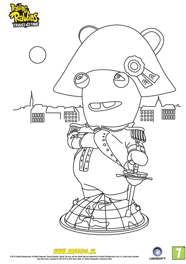 Rabbids Coloring Coloring Pages